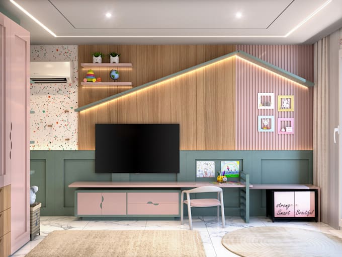 Create realistic 3d visualization design for your interior space by ...