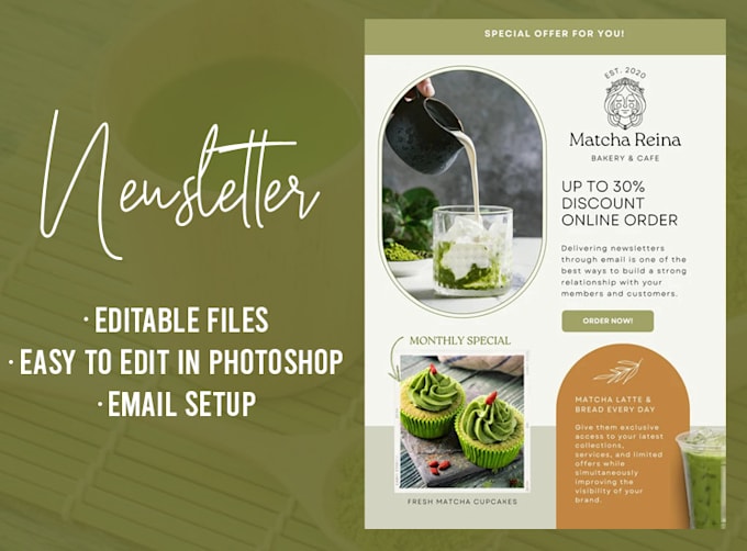 Design responsive and editable email template by Marie_67 | Fiverr