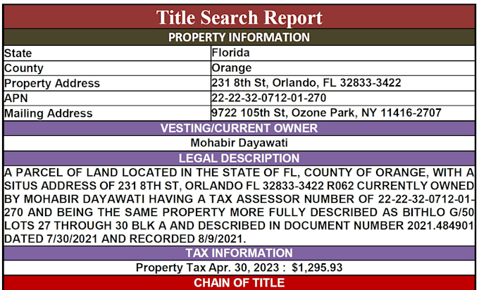 Provide usa real estate property title search by Simaayat | Fiverr