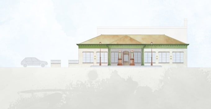 Create a detailed, tasteful, classically stylized rendering of your ...