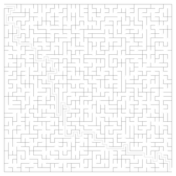 Create unique mazes of custom size for multiple purposes by ...