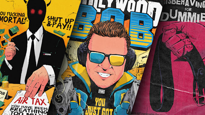 Draw a vintage cartoon comic book poster portrait style by Lytmfart ...