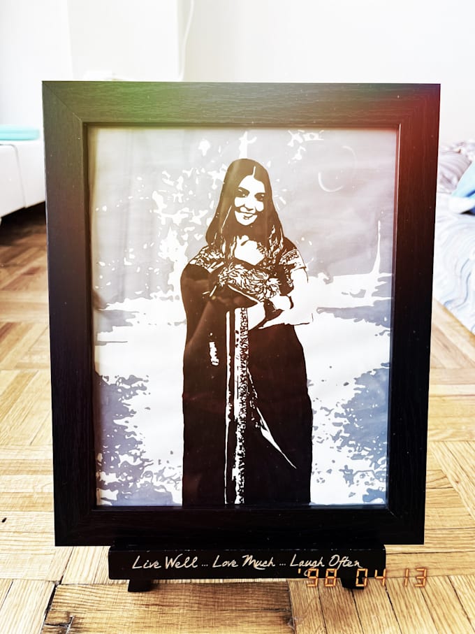 Paint realistic silhoutte or stencil paintings from your photo ...