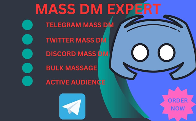 Do telegram mass dm, discord mass dm, mass dm, to promote your channel ...