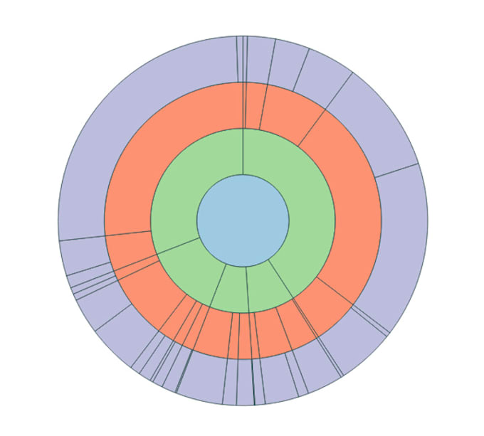 Create a sunburst diagram using d3 by Dynamicd3 | Fiverr