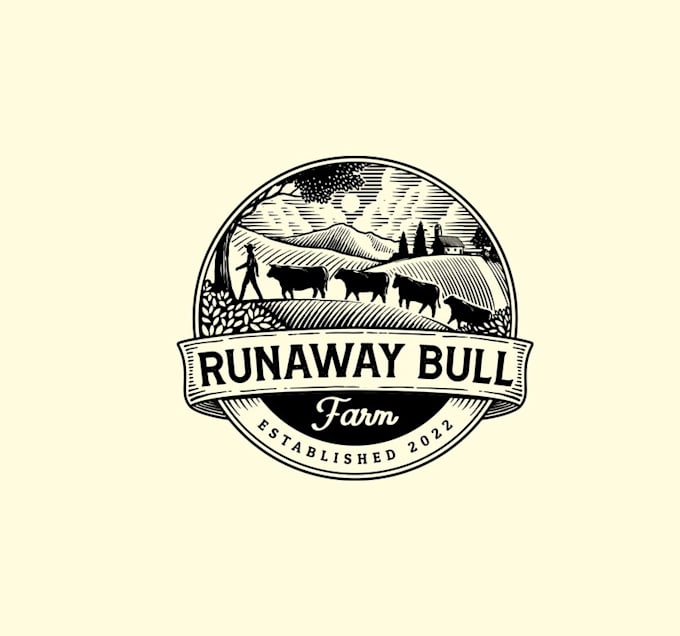 Design acknowledged and trusted creative runaway bull logo by Scarlett ...