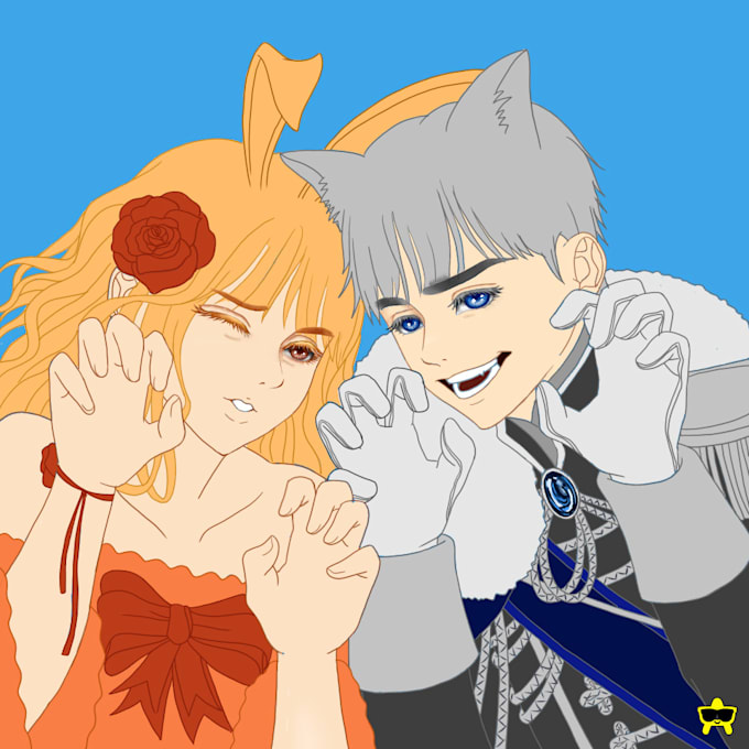 Draw You A Colored Portrait Manhwa Style By Naonaodoodlesfa Fiverr