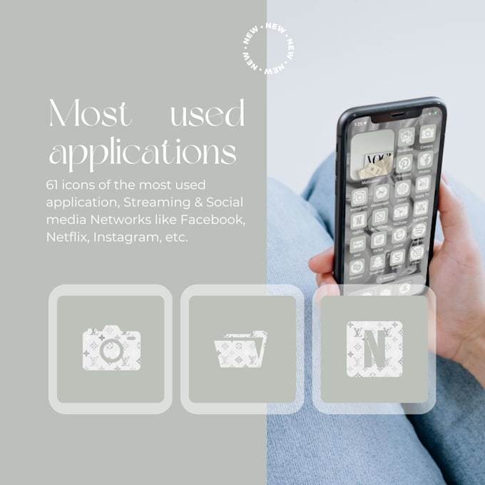 Do unique and aesthetic shortcuts for ios home screen by Astheticoshop ...