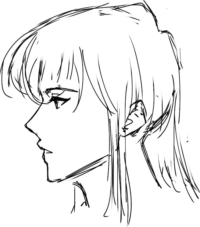 Draw a rough sketch in anime or manga style by Guidatexas | Fiverr