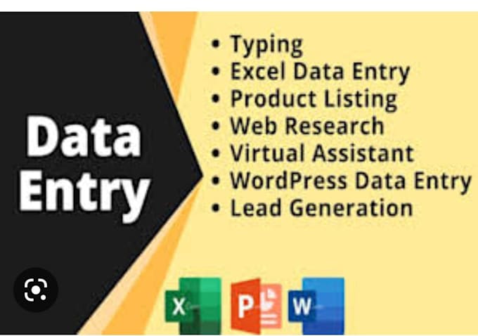 Do data entry typing work job in excel, google sheet by Kamalyati | Fiverr