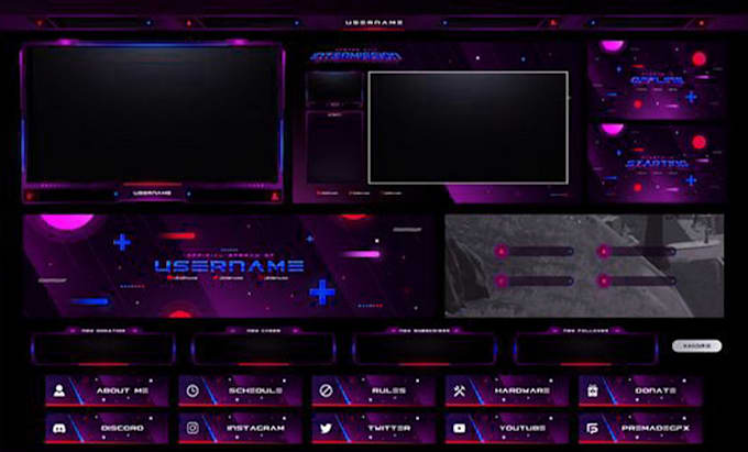 Design your podcast overlay and streaming template by Amolkoyande | Fiverr