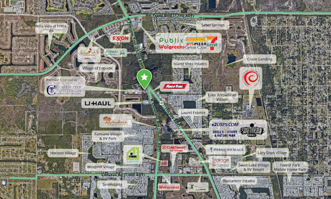 Design retail map, amenties map for your commercial real estate project ...