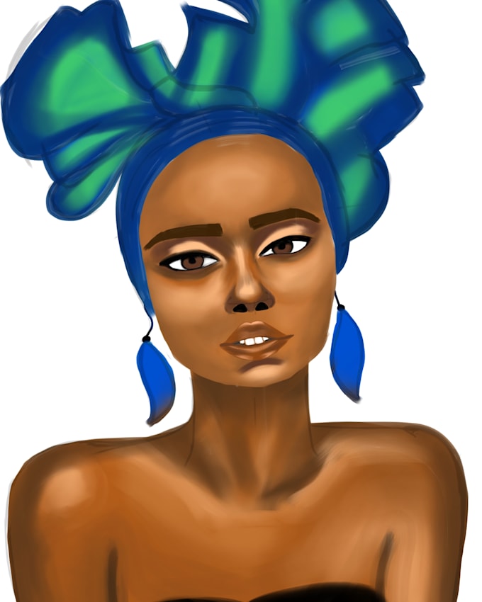 Create digital character, portrait by Music_77 | Fiverr