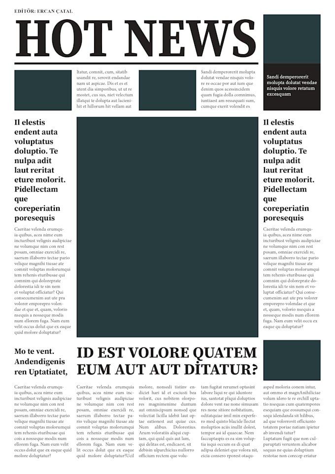 Book, magazines and newspaper design by Ercancatal | Fiverr