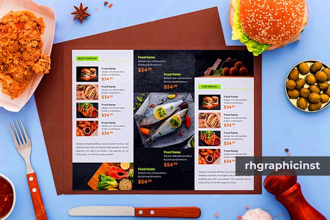 Design bar menu, restaurant poster, banner, and food menu, price list ...