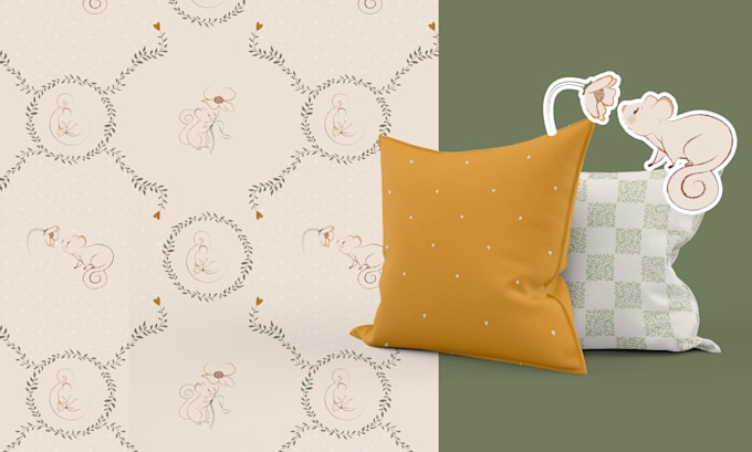 Create cute patterns and illustrations by Evelyn_macedo | Fiverr
