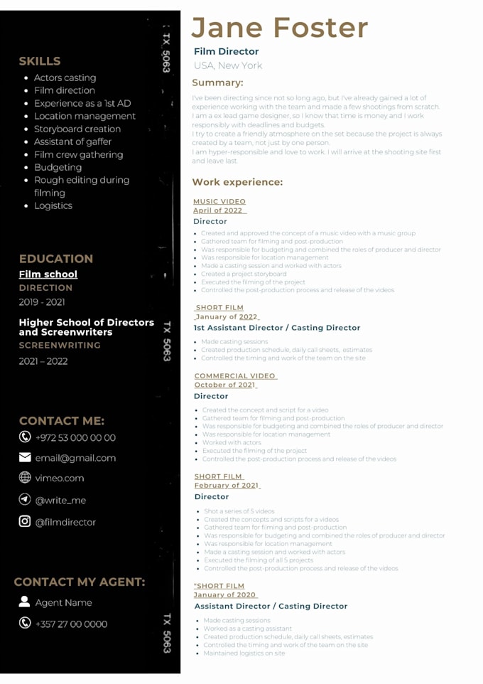 Make a good looking cv by Kalmanaize | Fiverr