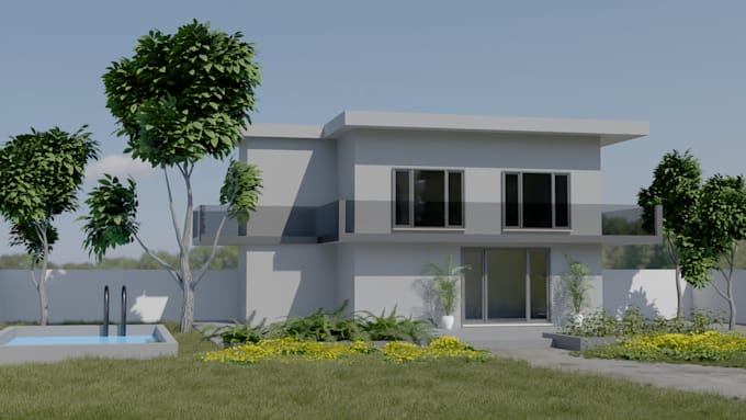 Design and render outdoor landscapes by Vibrantcolour20 | Fiverr