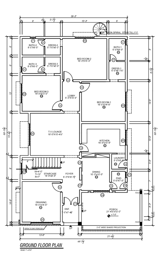 Do modern 2d designs and interior and exterior plans by Umaimamajeed875 ...