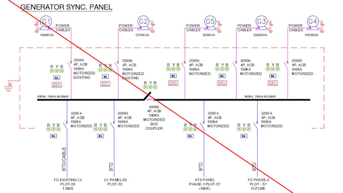 Draw electrical lighting plan, load calculation, sld by Mudassirrao07 ...