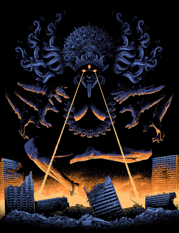 Do graphic design with horror theme by Selviee | Fiverr