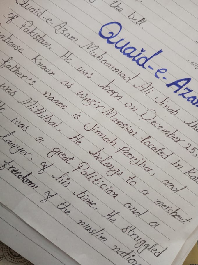 Handwriting notes and letters by Alizadesignes | Fiverr