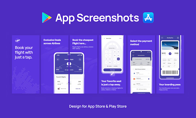 Design stunning app screenshots design for google play store and app ...