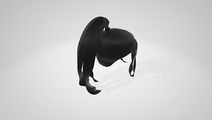 Sell you a black wavy ponytail roblox ugc hair by Violet_angxl | Fiverr