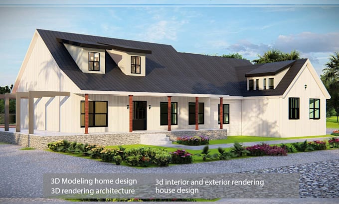 Create 2d floor plan house design and 3d rendering walkthrough by ...