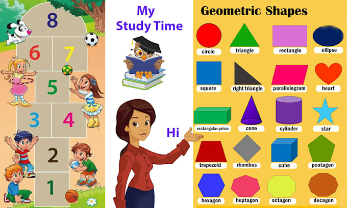 Design creative kids worksheets, workbook and coloring with in your ...