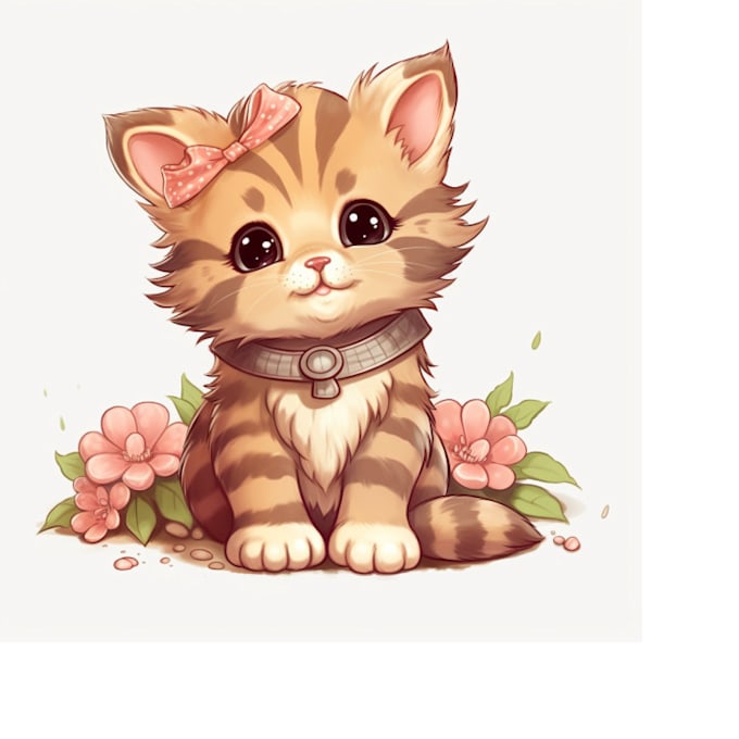 Drawing cute clip arts illustrations by Bitna11 | Fiverr