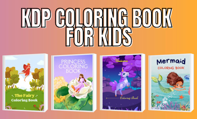 Create coloring book pages and cover for your amazon kdp by Designo22 ...