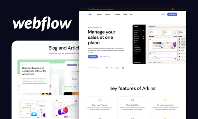 Design or develop webflow website, figma to webflow, webflow landing page by Acletodesign | Fiverr