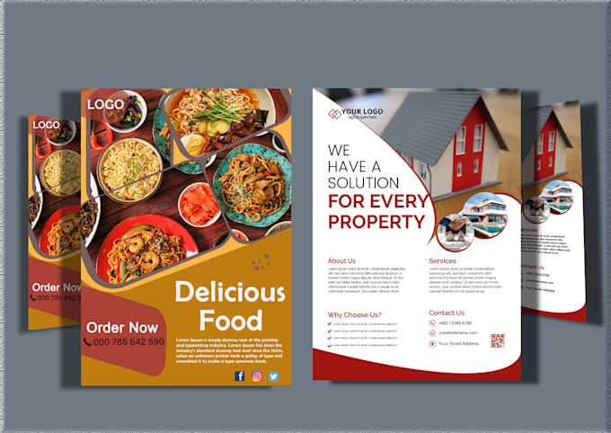 Create a professional unique flyer and leaflet design by Coolgraphicart ...