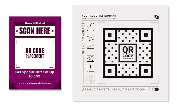 Create professional qr code with logo in 2 hours by Medmachkour | Fiverr