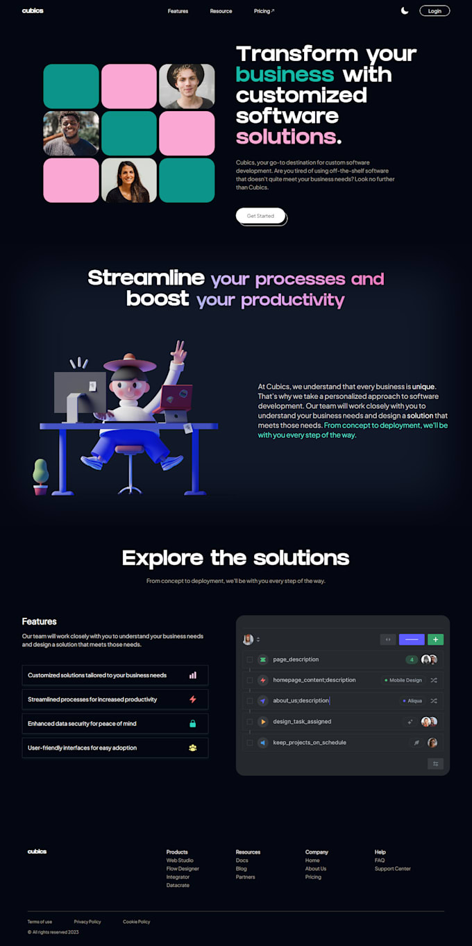 Do figma psd to responsive html css react website conversion by Elhaidar | Fiverr