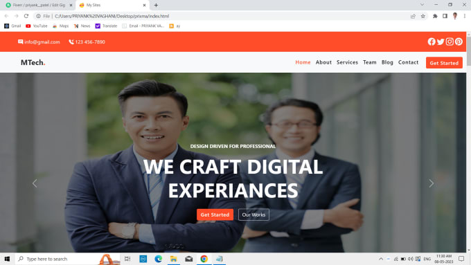 Create Website Using Html Css Javascript And Php By Priyankpatel Fiverr