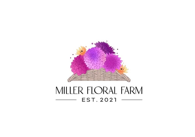 Design pretty cool flower bouquet delivery business logo by Clara ...