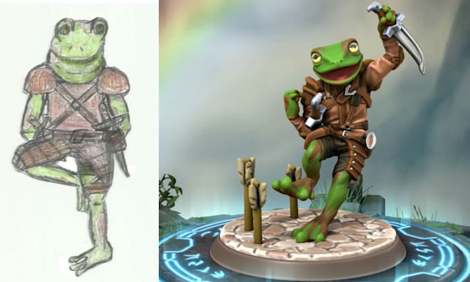 Create a hero forge mini for your ttrpg character by Loryyn | Fiverr