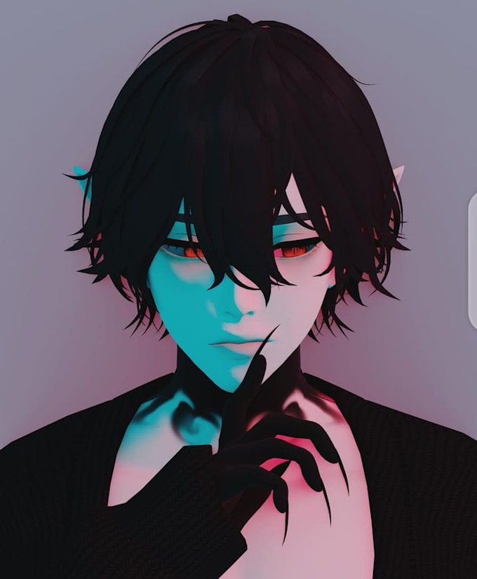 Create custom 3d vrchat avatar vtuber 3d model furry chibi vtuber ...