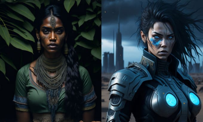 Do eye catching ai art , 3d characters using leonardo ai by ...