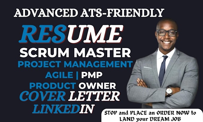 Write a scrum master resume, it project management, resume, agile, pmp ...