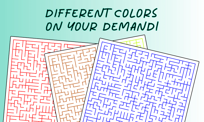 Create mazes in editable svg, png, jpg, pdf files easy to extreme ...