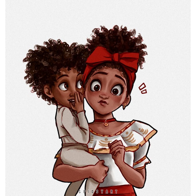 Illustrate singular characters and book covers by Giuliaolimpia | Fiverr