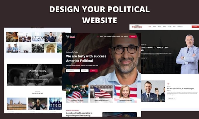 Design political website, political campaign website and political ...