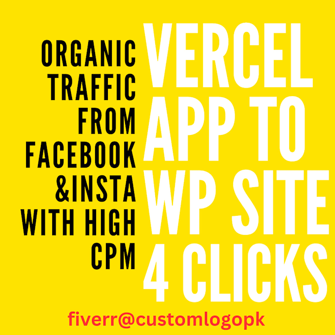 Create vercel app with wp site for clickbaiting from social media by ...
