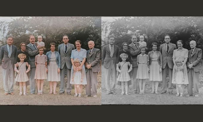 Colorize black and white photo by Elmarjiabdelmaj | Fiverr