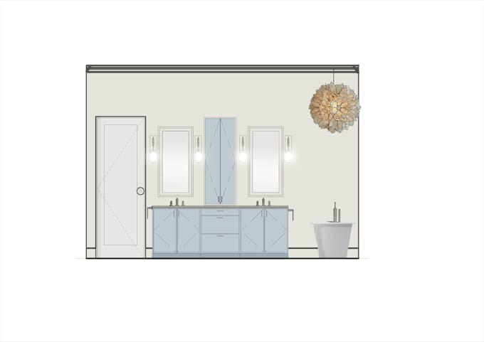 Photoshop your interior design elevations by Neydemendoza3 | Fiverr