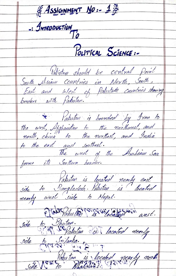 Write your assignment with my beautiful handwriting by Sadi_handriting ...