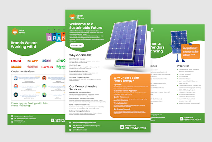 Design solar flyer and solar postcards for your solar business by ...